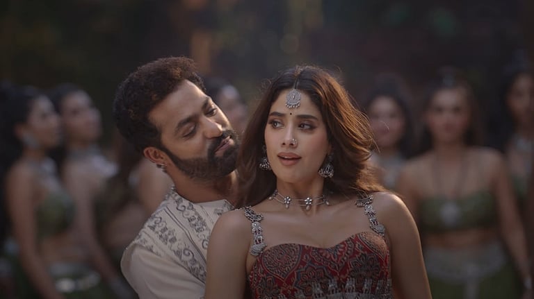 Jr NTR and Janhvi amp up the energy levels in Devara’s new single ‘Daavudi’