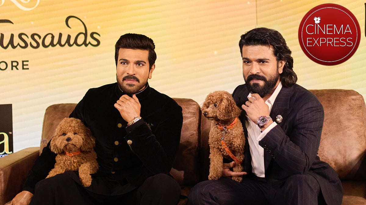 Ram Charan’s wax statue unveiled at Madame Tussauds with pet dog Rhyme