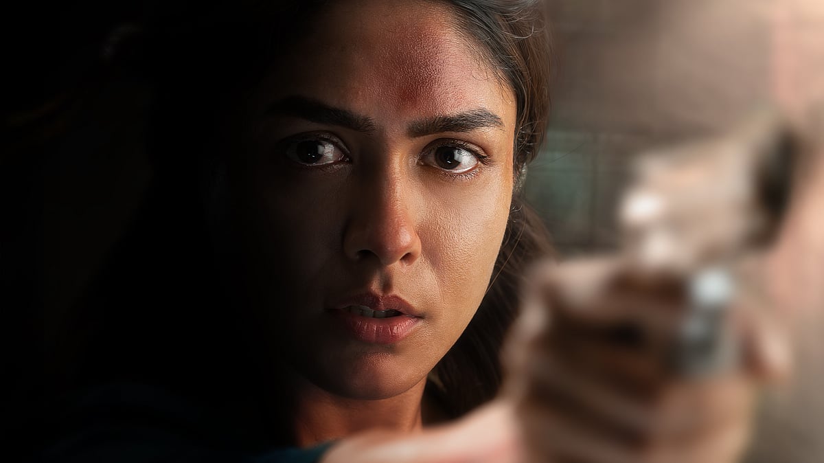 Mrunal Thakur looks fierce in new poster from Adivi Sesh’s Dacoit