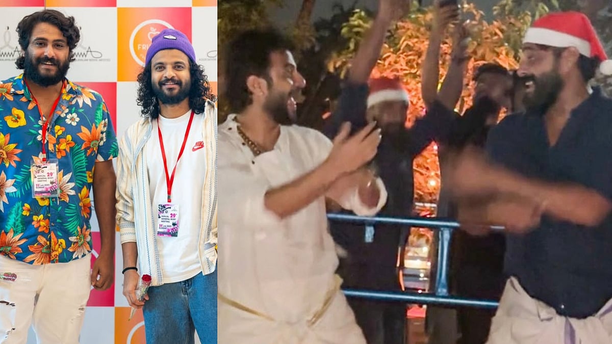 Antony Varghese and Neeraj Madhav's Christmas celebrations go viral