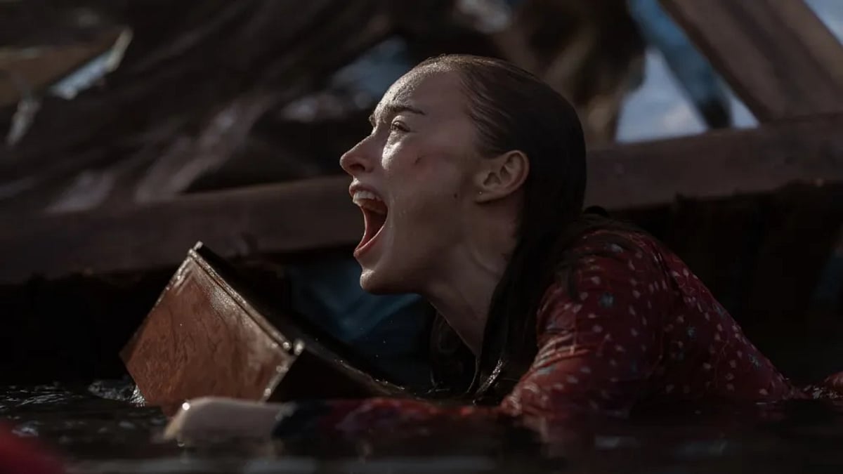 Thrash trailer: Dynevor gets trapped in a shark survival