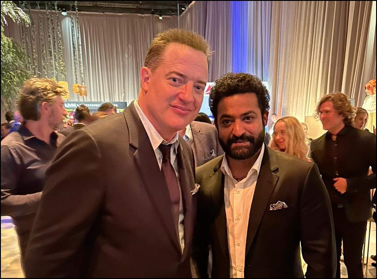 Oscars 2023: NTR Jr wishes Brendan Fraser 'good luck' ahead of the ceremony