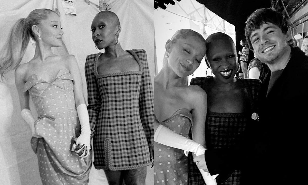 Ariana Grande shares BTS pictures from upcoming Wicked